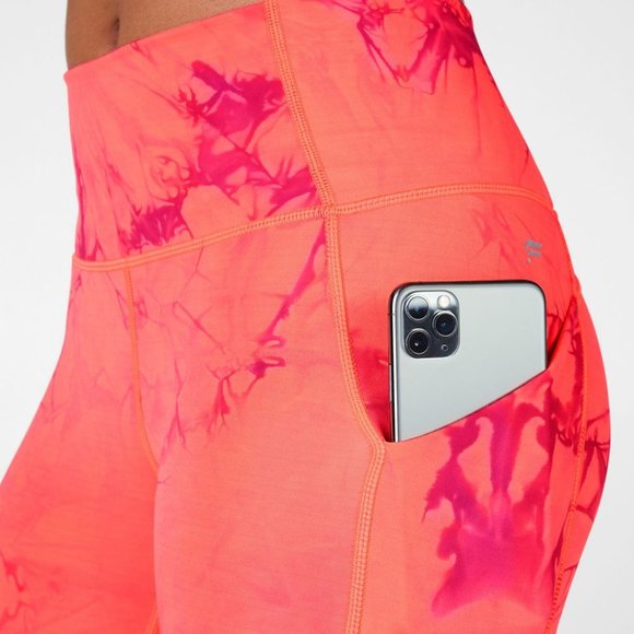 Fabletics | Pants & Jumpsuits | Fabletics Pink Tiedye Oasis Pocket ...
